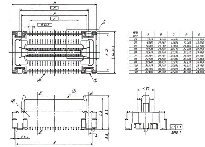 0.635mm pitch Floating Connector | IRISO