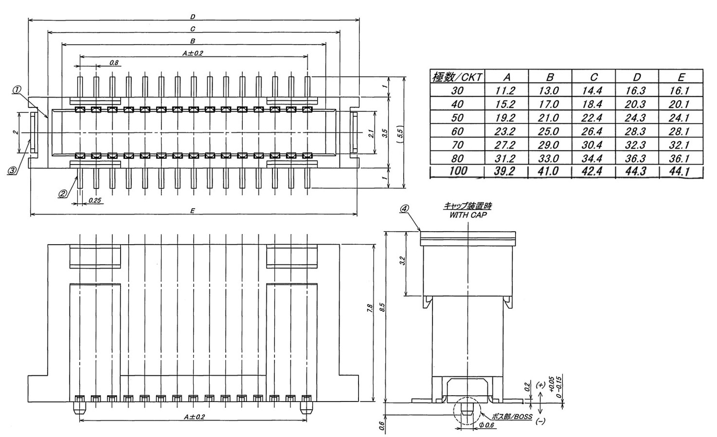 0.8mm pitch Floating Connector | IRISO