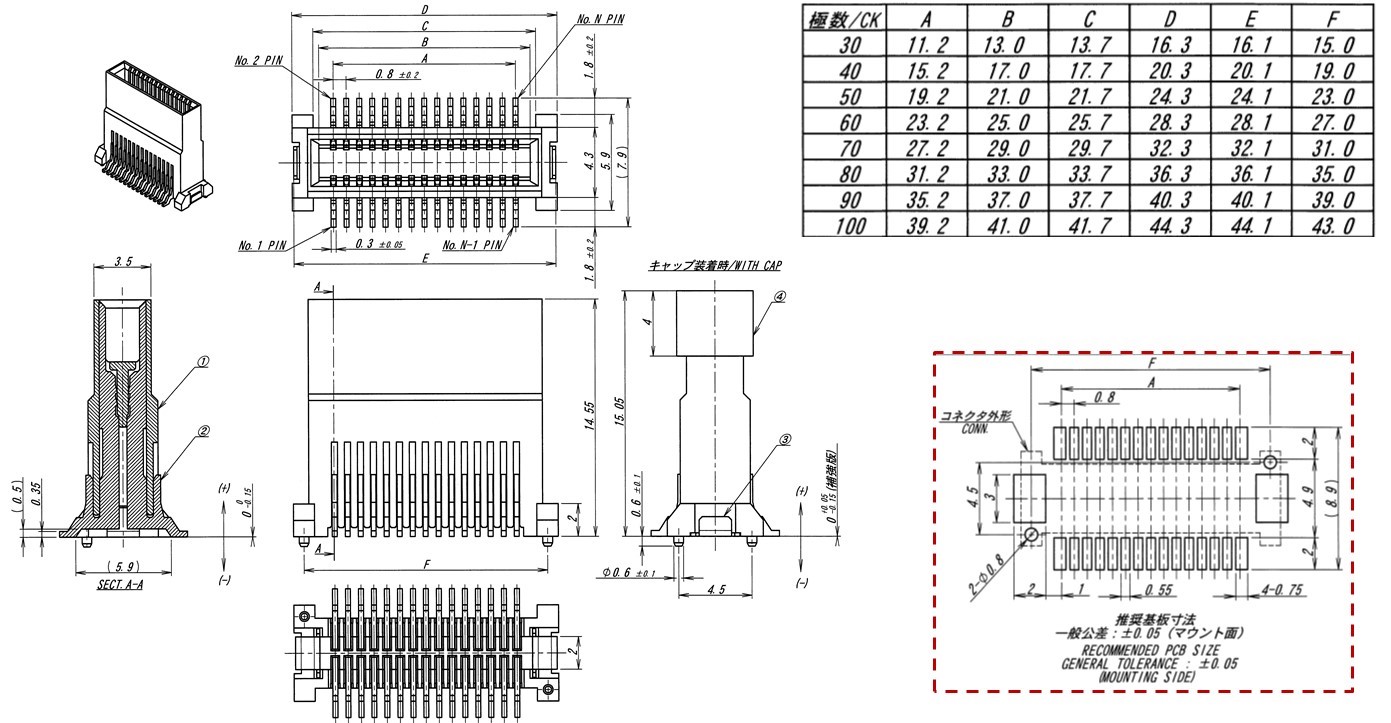 0.8mm pitch Floating Connector | IRISO