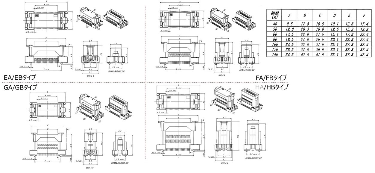 0.5mm pitch Floating Connector (standard) | IRISO